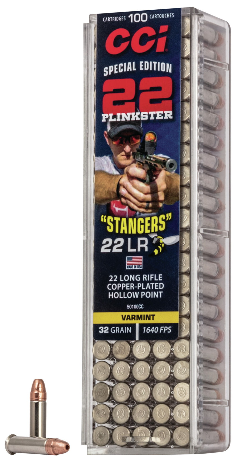 CCI Ammunition Stinger 22 Long Rifle 32 Grain Copper Plated Hollow cci-ammunition-stinger-22-long-rifle-32-grain-copper-plated-hollow