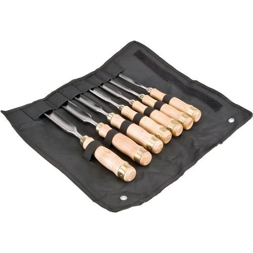 Shop Fox Gouge Chisel Set - 7 Piece | $2.95 Off Free Shipping over $49!