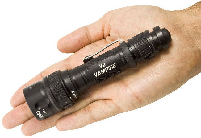 SureFire V2 Vampire Flashlight Dual-Output White / IR LED, Black V2-BK ...